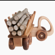 Wooden Logging Truck Toy | Moonberry Mercantile and Trading