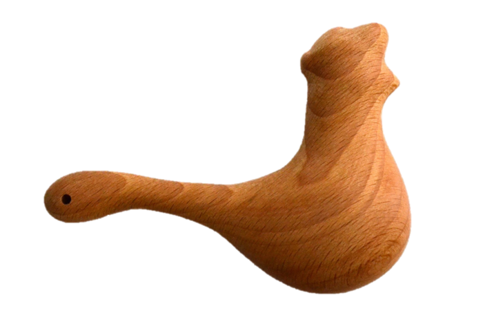 Organic Wooden Chicken Rattle | Moonberry Mercantile and Trading